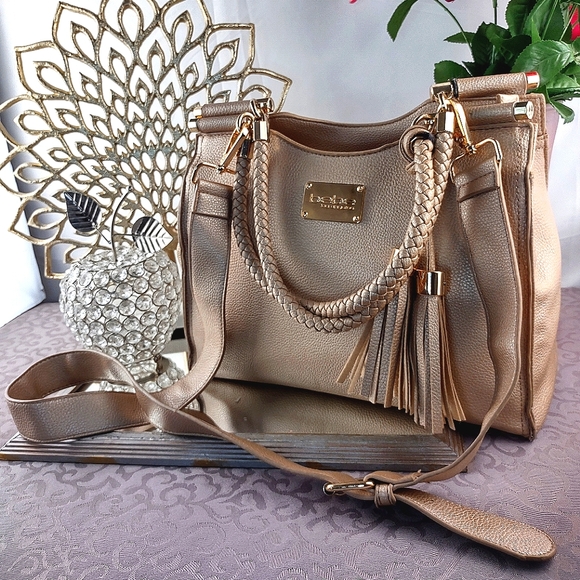 bebe | Bags | Bebe Los Angeles Shoulder Bag Gold Trim | Poshmark